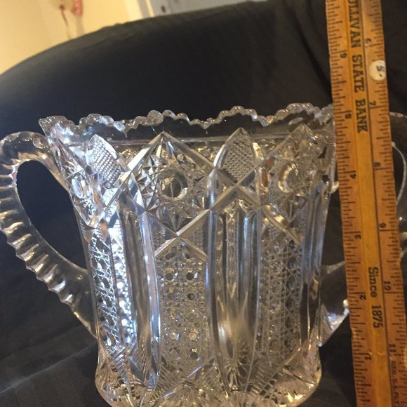 Dining | Vintage Lead Crystal Ice Bucket High Quality With Handles And ...